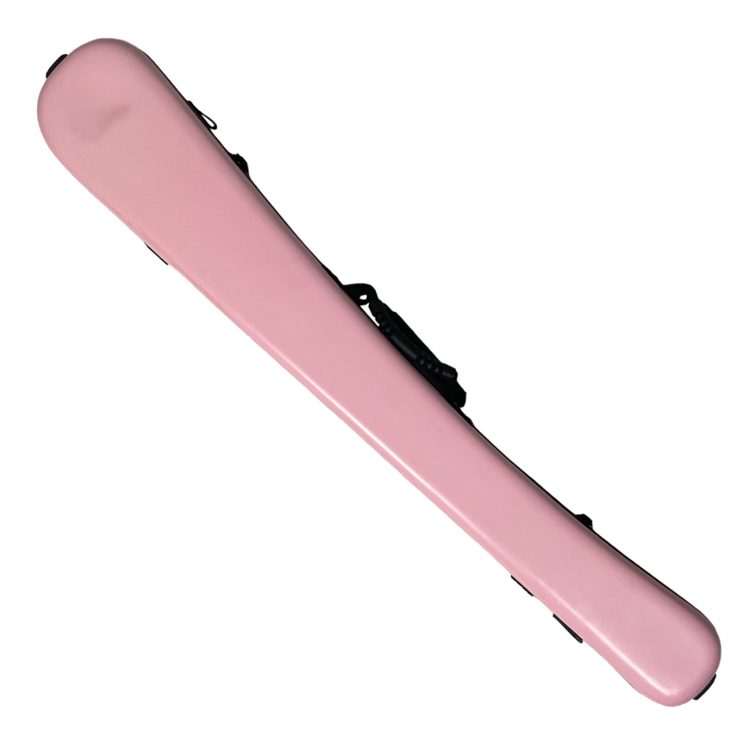 Vivo Double Bass Bow Case for 2 French or German Style Bows Baby Pink – Simply for Strings