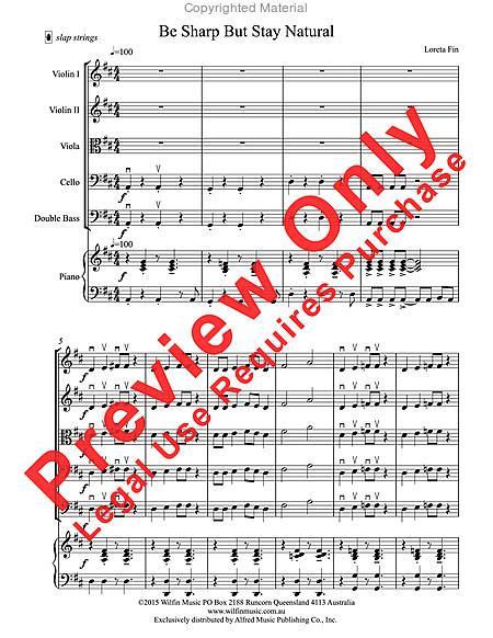 Be Sharp but Stay Natural (Loreta Fin) for String Orchestra – Simply for Strings