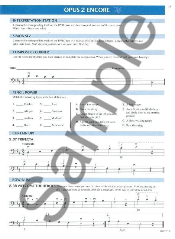Measures of Success Book 1 with DVD Double Bass – Simply for Strings