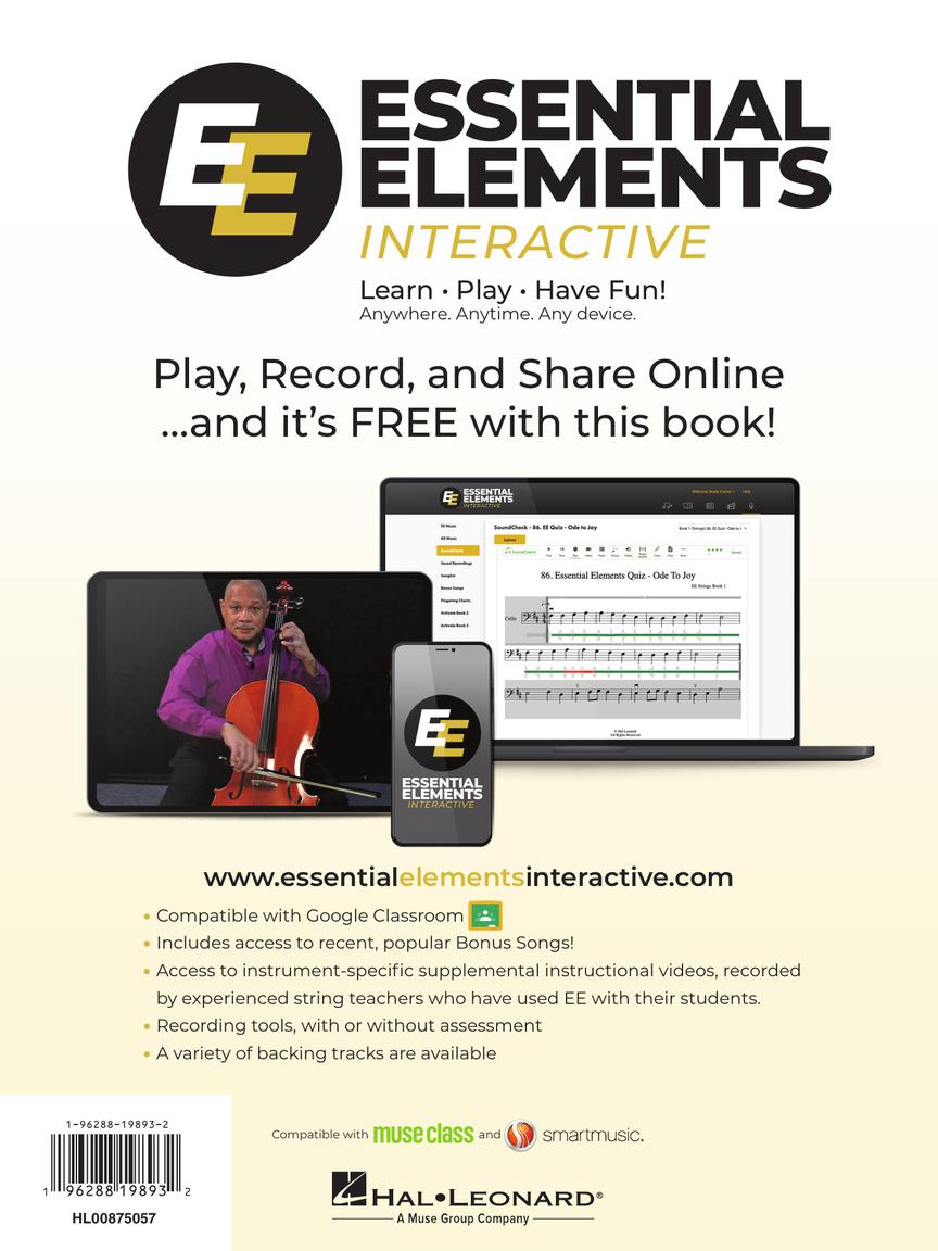 Essential Elements Book 1 Cello (New Edition) – Simply for Strings