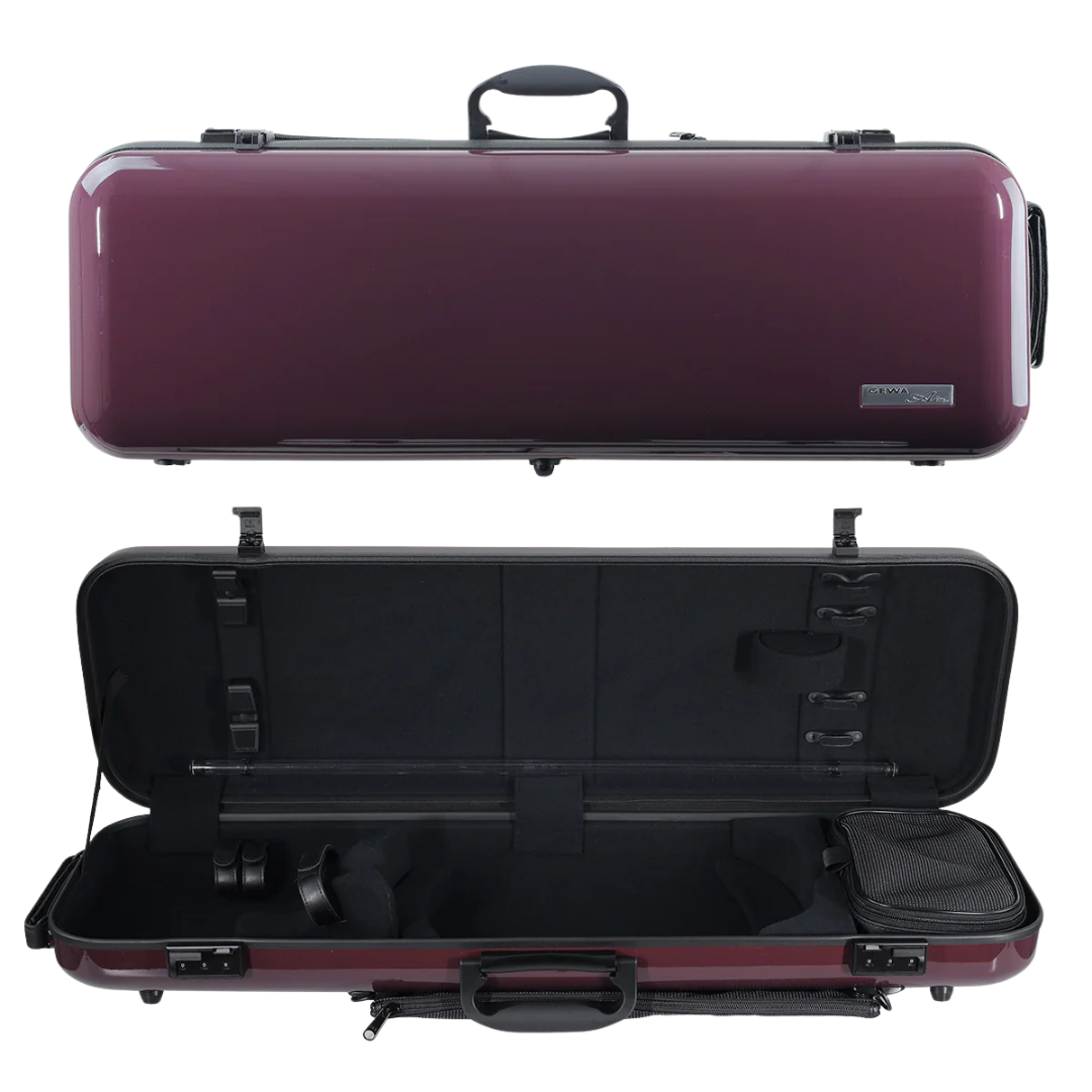 GEWA Air 2.1 Oblong Violin Case 4/4 Purple Gloss with Subway Handle ...