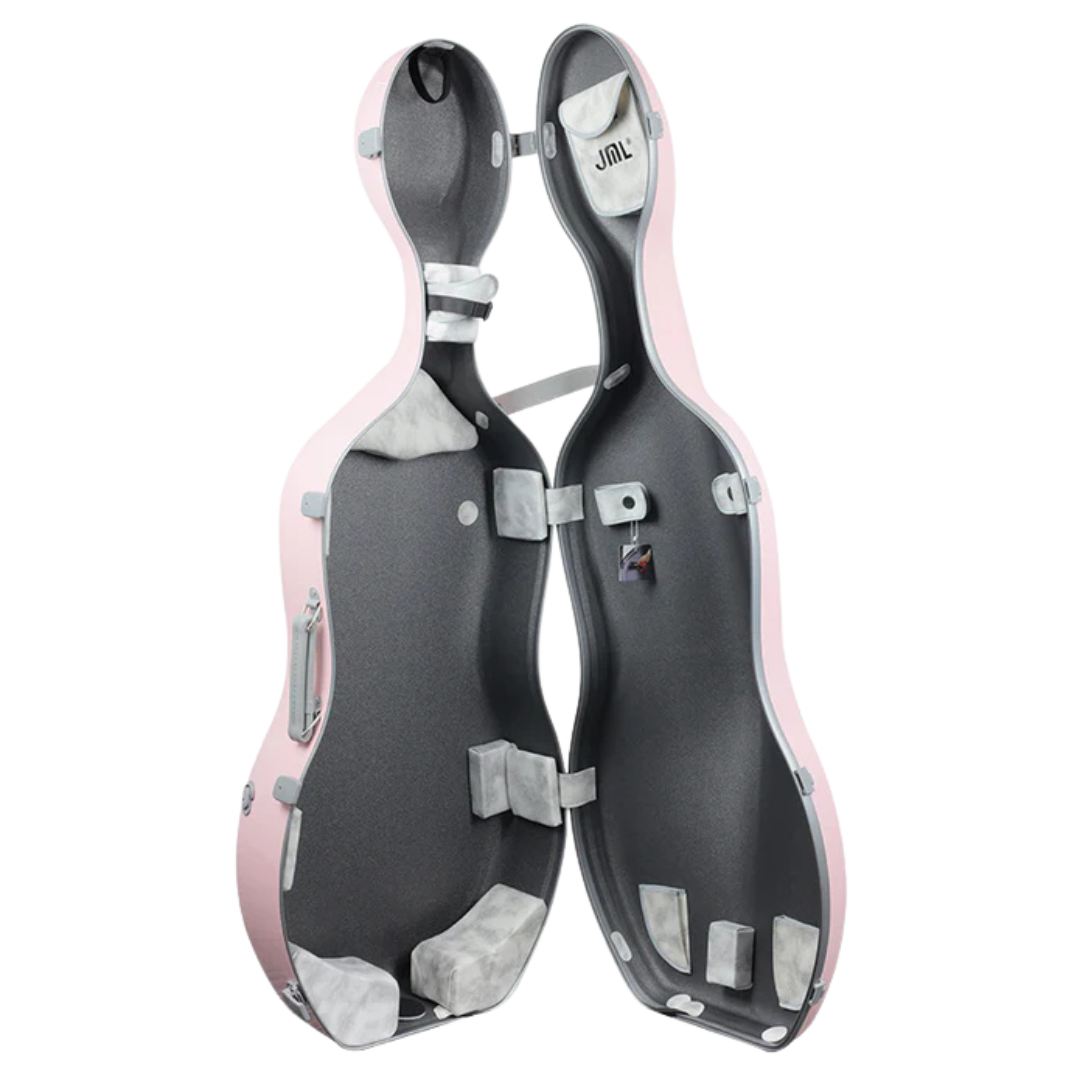 JML CL6 Carbon Fibre 2.9 Cello Case Sakura Pink 4/4 – Simply for Strings