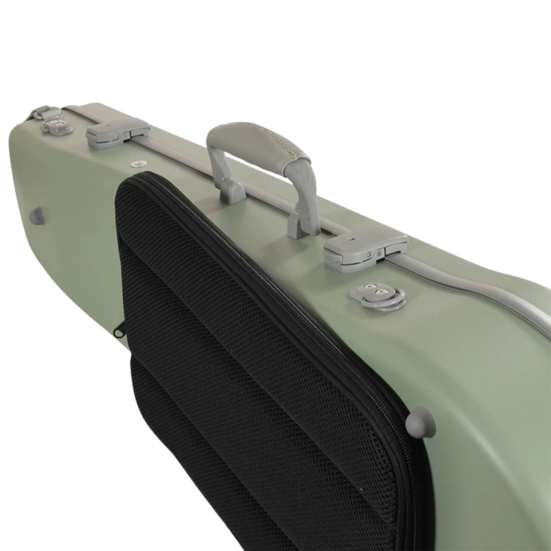 JML Carbon Fibre 1.7 Shaped Adjustable Viola Case Garden Green 15"-16 ...