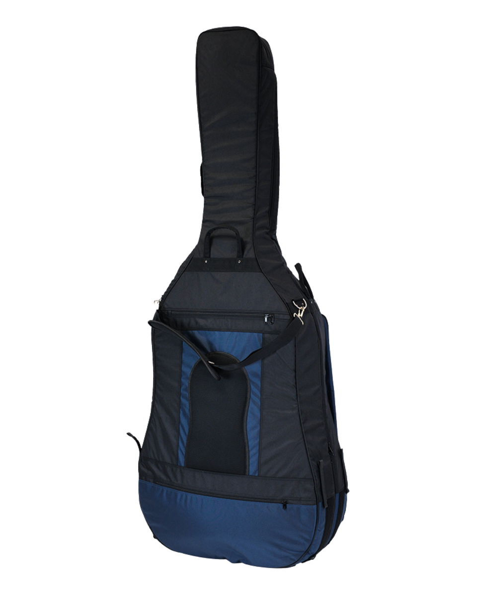 HQ Ultra-Pro Double Bass Bag with Wheel System 3/4 Blue – Simply for ...