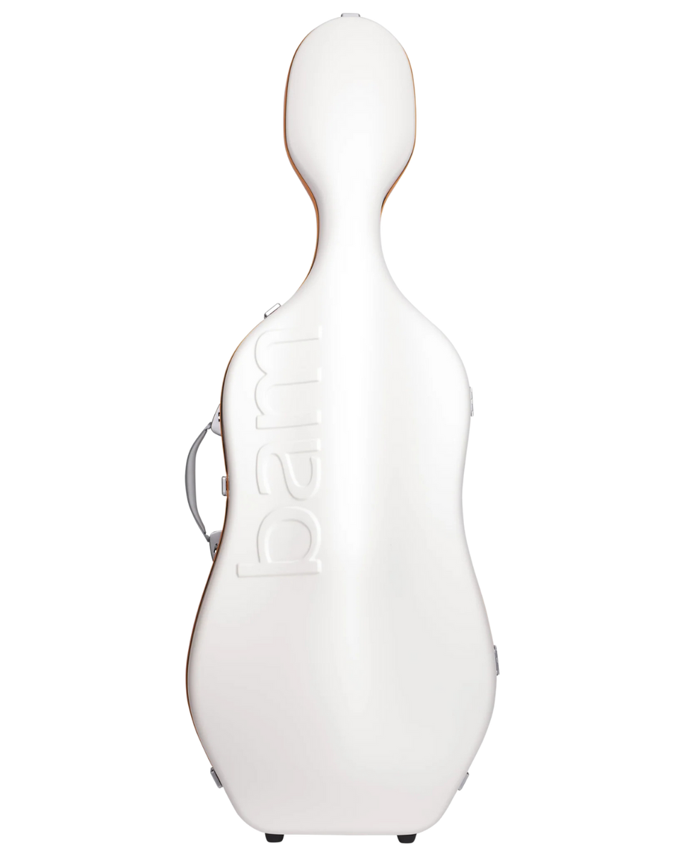 BAM Graffiti Hightech Slim Cello Case White/Orange 4/4 – Simply for Strings
