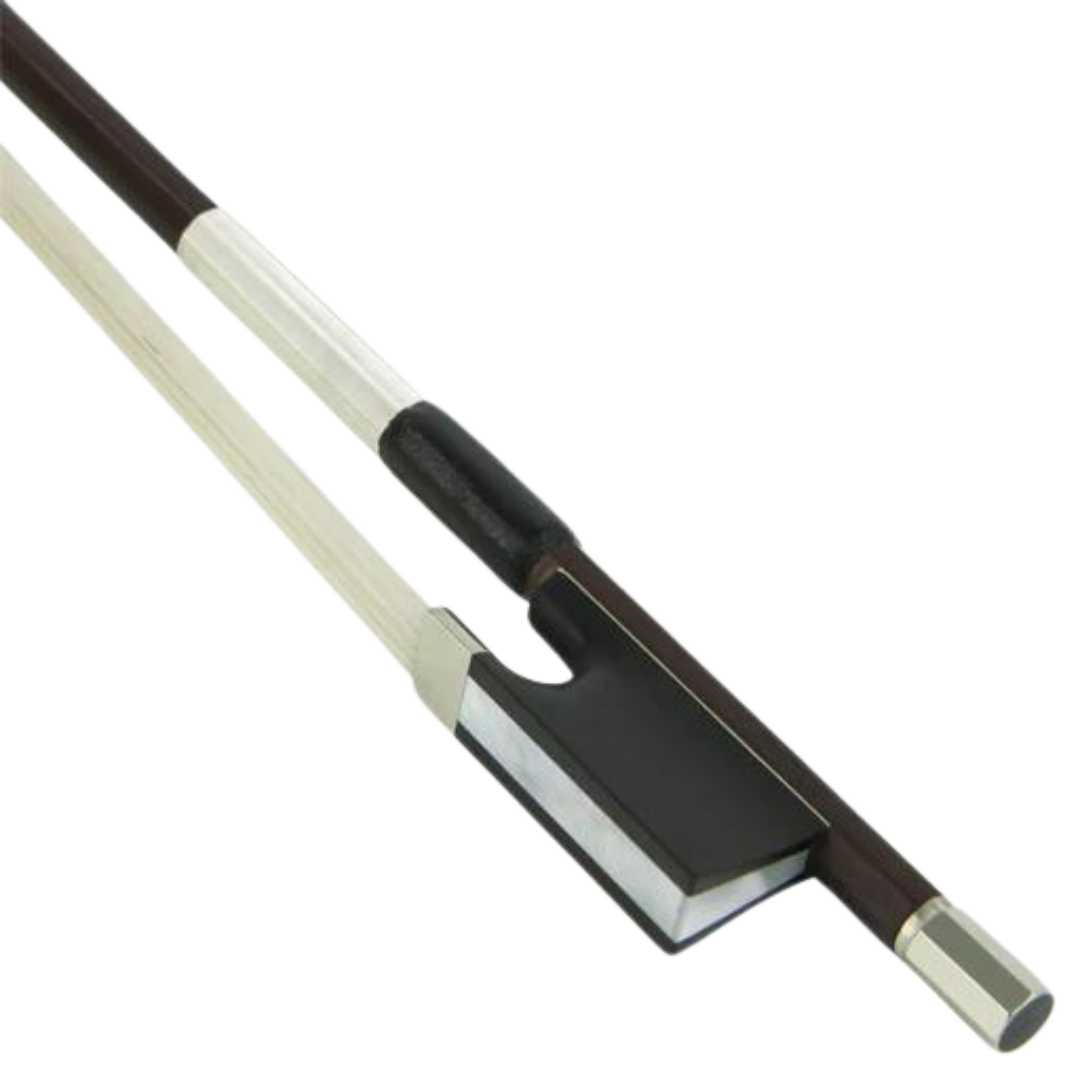Knoll Dodd Model Brazilwood Nickel-Silver Mounted Violin Bow with Roun ...