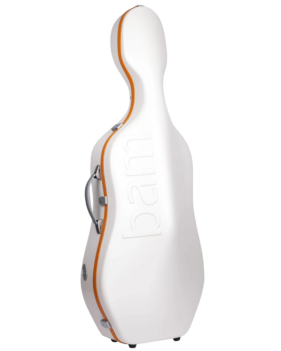 BAM Graffiti Hightech Slim Cello Case White/Orange 4/4 – Simply for Strings