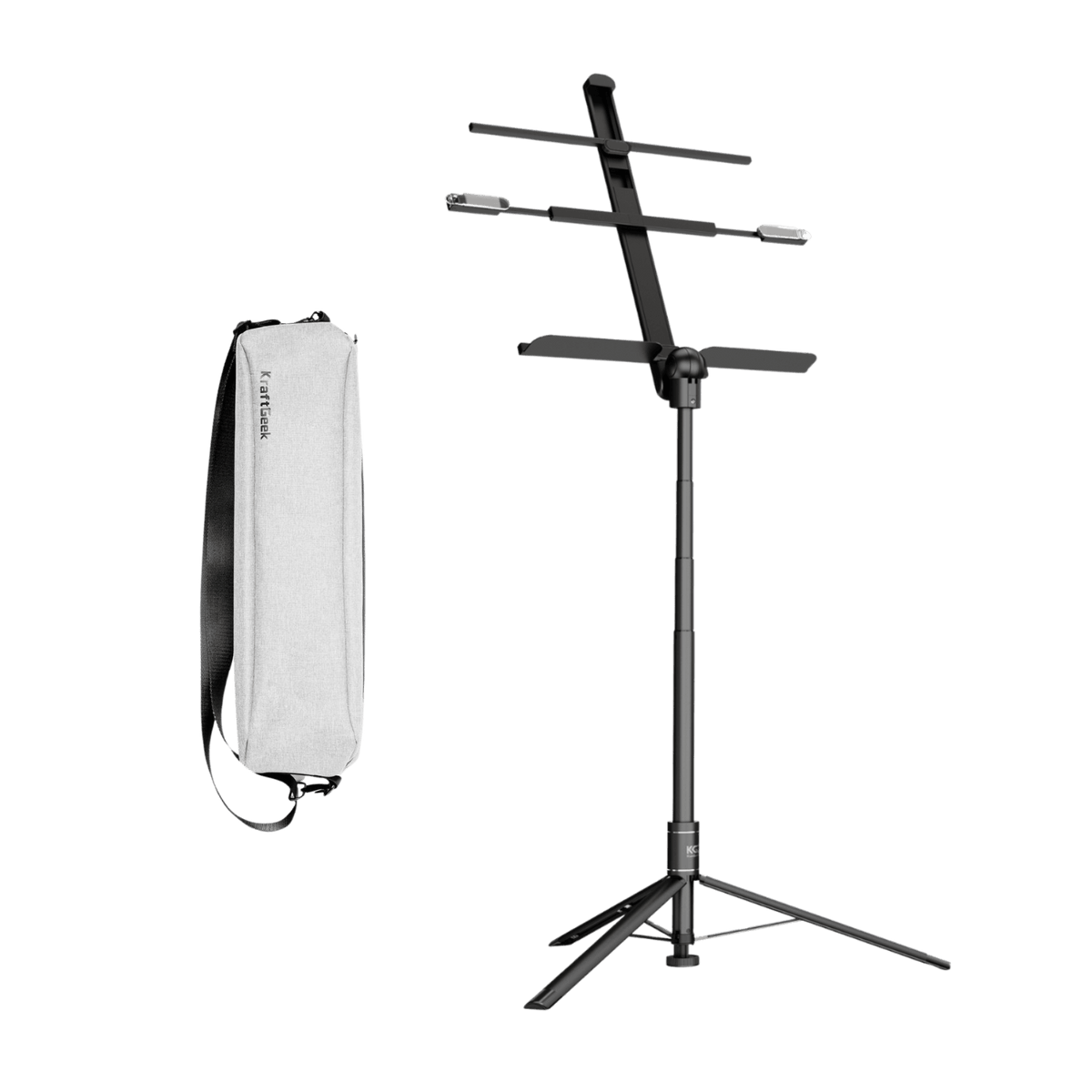 KraftGeek Bravo Music Stand Solo Gig Black (Stand and Bag) – Simply for ...