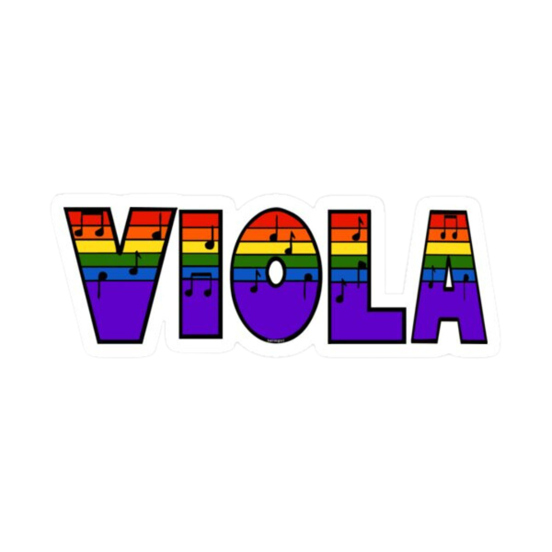 Sticker - Viola Rainbow – Simply for Strings