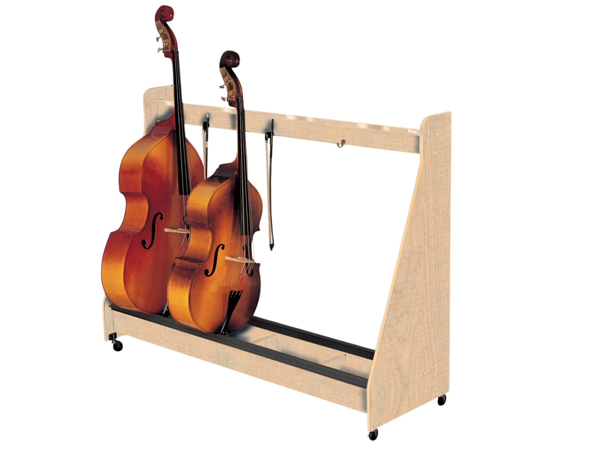 Wenger Double Bass Rack Maple Finish (4 Unit) – Simply for Strings