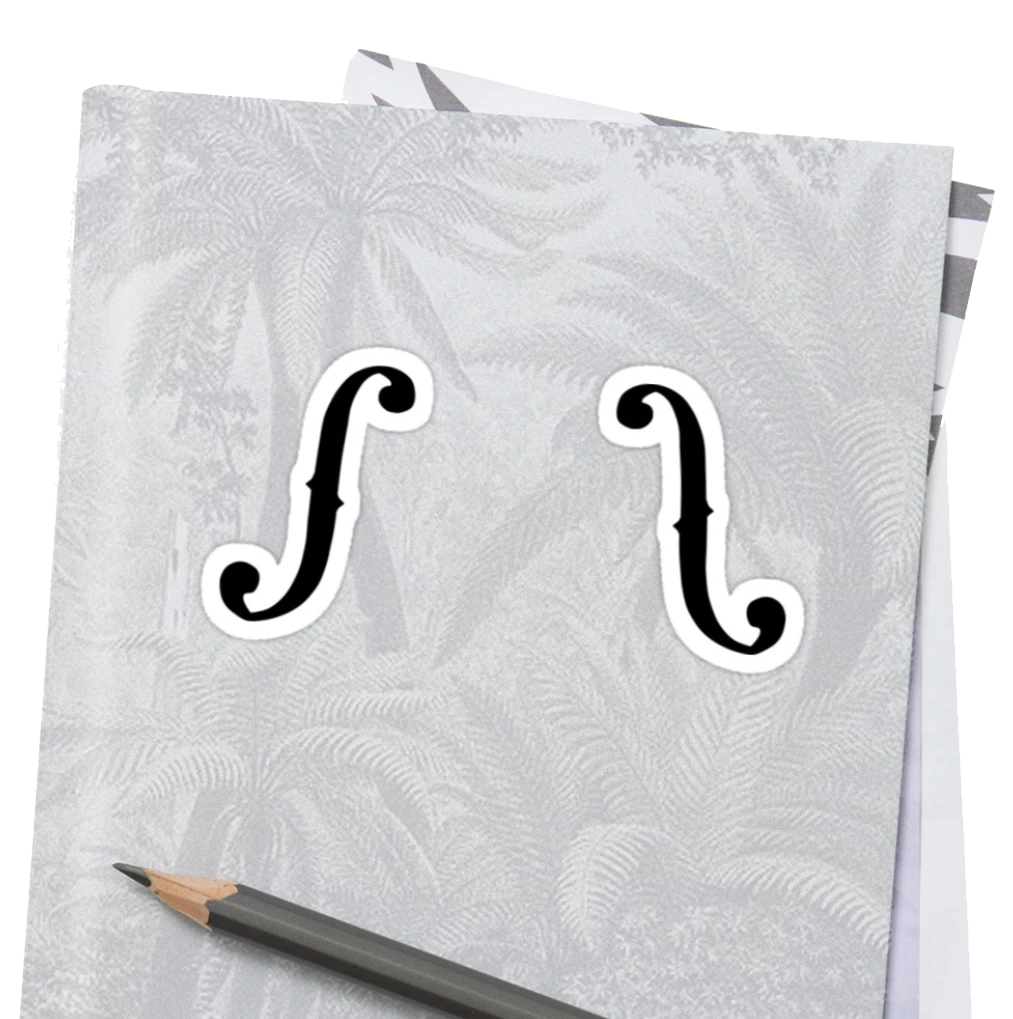 Sticker - F-Holes – Simply for Strings