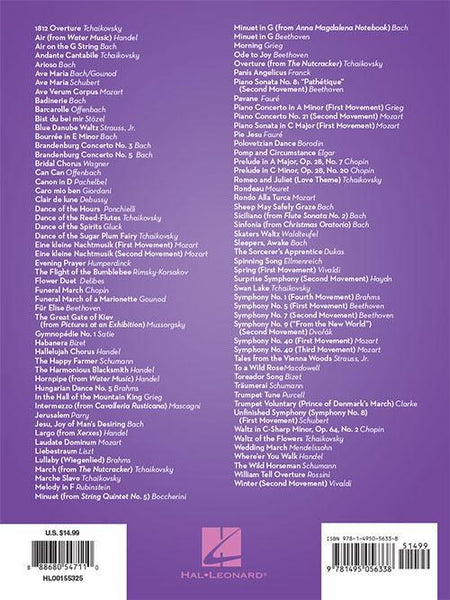 101 Classical Themes for Cello – Simply for Strings