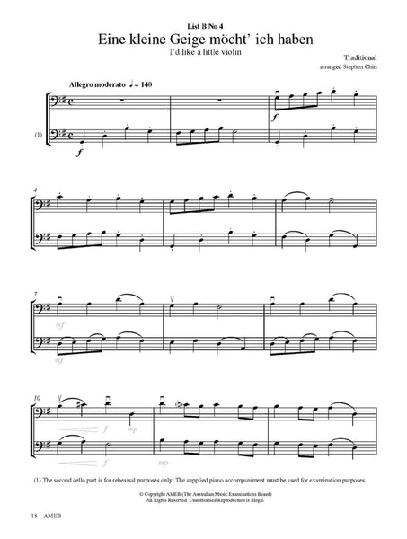 AMEB Cello Series 2 Preliminary – Simply for Strings
