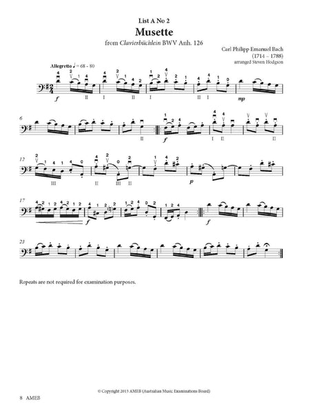 AMEB Double Bass Series 1 Grade 2 – Simply for Strings