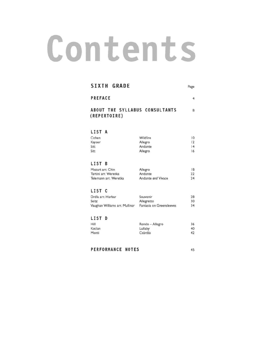 AMEB Violin Series 9 Grade 6 – Simply for Strings