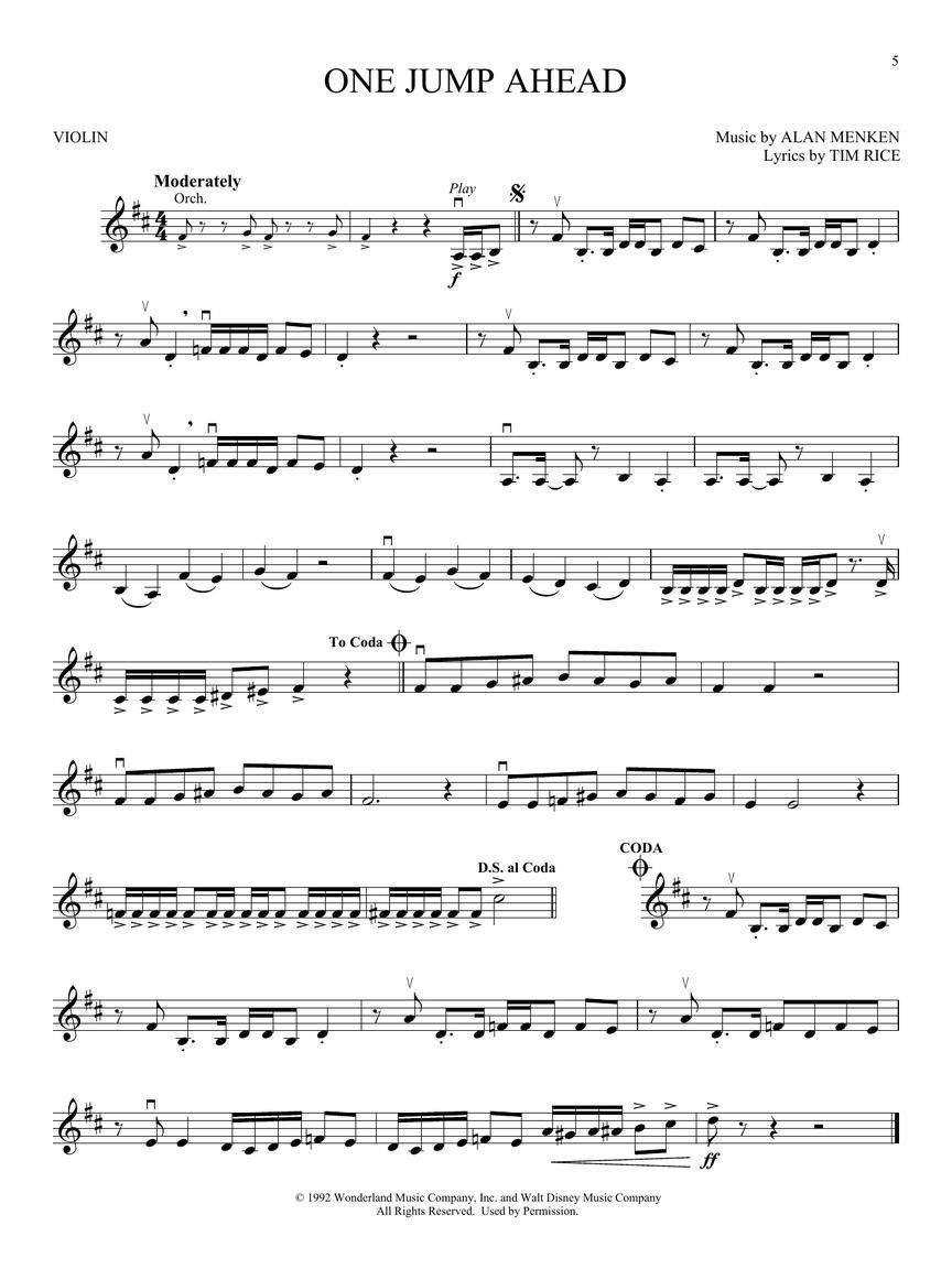 Aladdin for Violin with Online Accompaniments – Simply for Strings