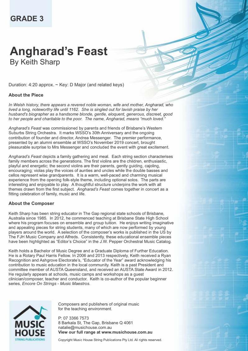 Angharad's Feast (Keith Sharp) for String Orchestra – Simply for Strings