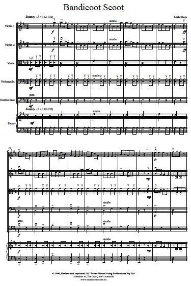 Bandicoot Scoot (Keith Sharp) for String Orchestra – Simply for Strings