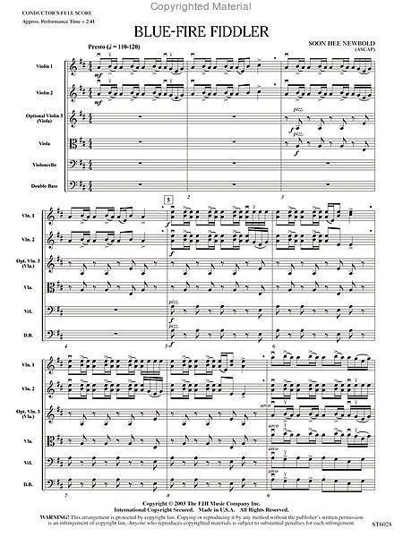 Blue-Fire Fiddler (Soon Hee Newbold) for String Orchestra – Simply for ...