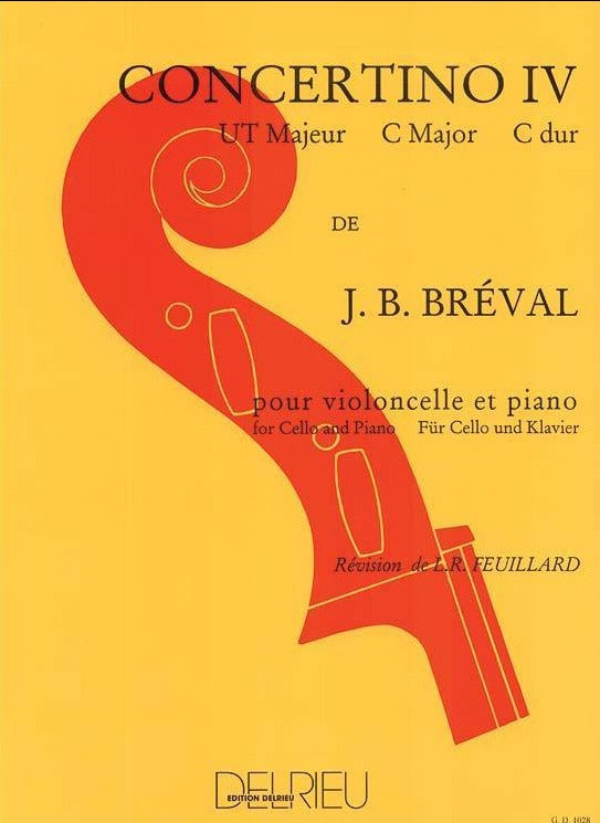 Breval, Concertino No. 4 in C for Cello and Piano (Delrieu) – Simply ...