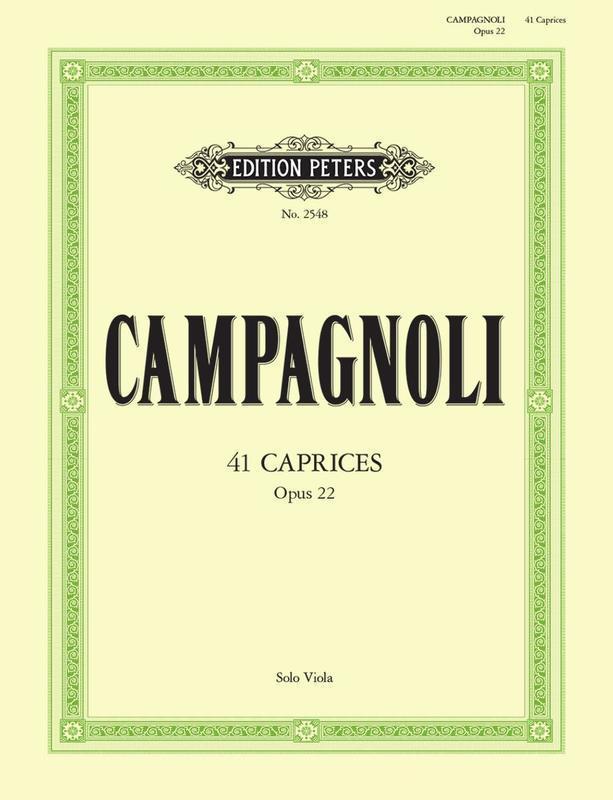 Campagnoli, 41 Caprices for Viola (Peters) – Simply for Strings