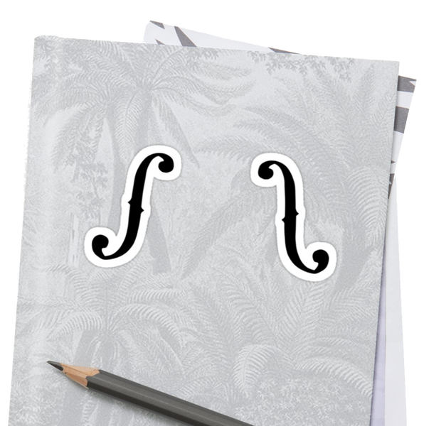 Sticker - F-Holes – Simply for Strings