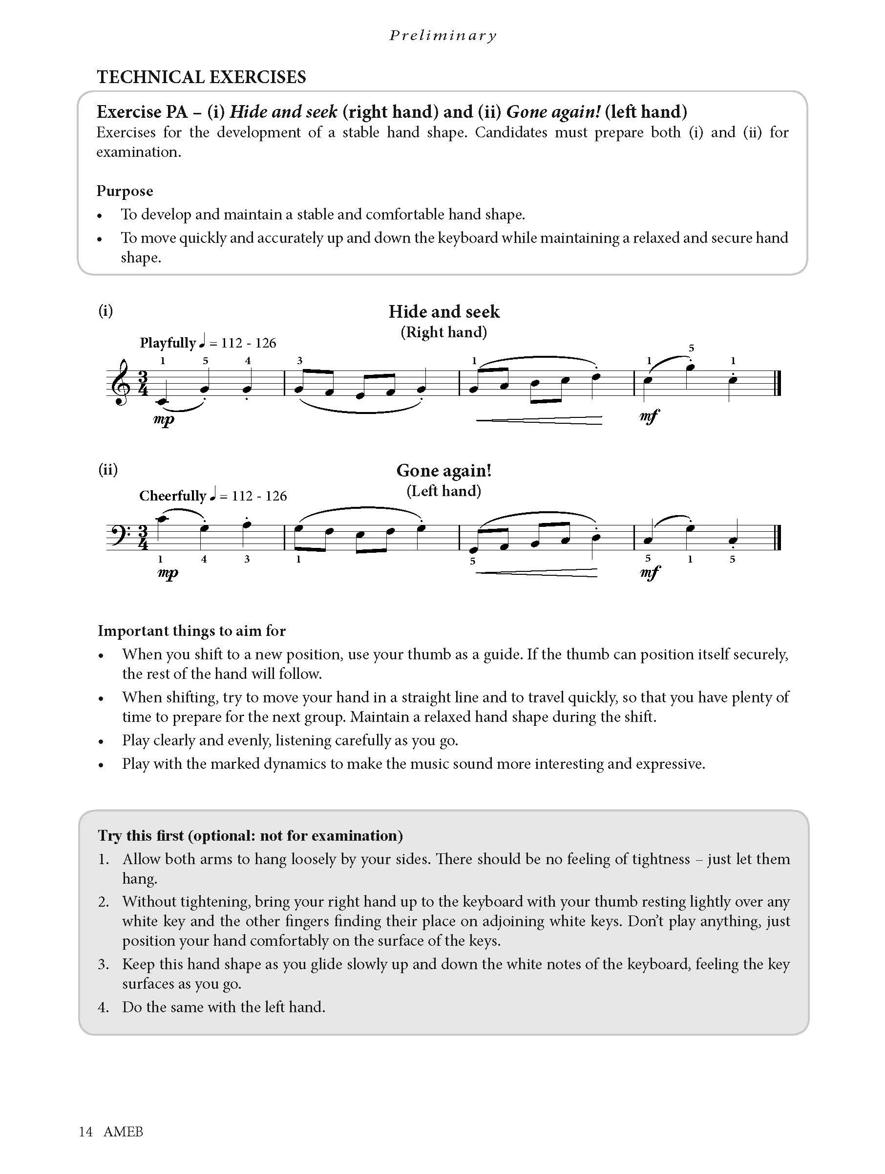 AMEB Piano Series 18 Technical Workbook - Level 1 – Simply for Strings